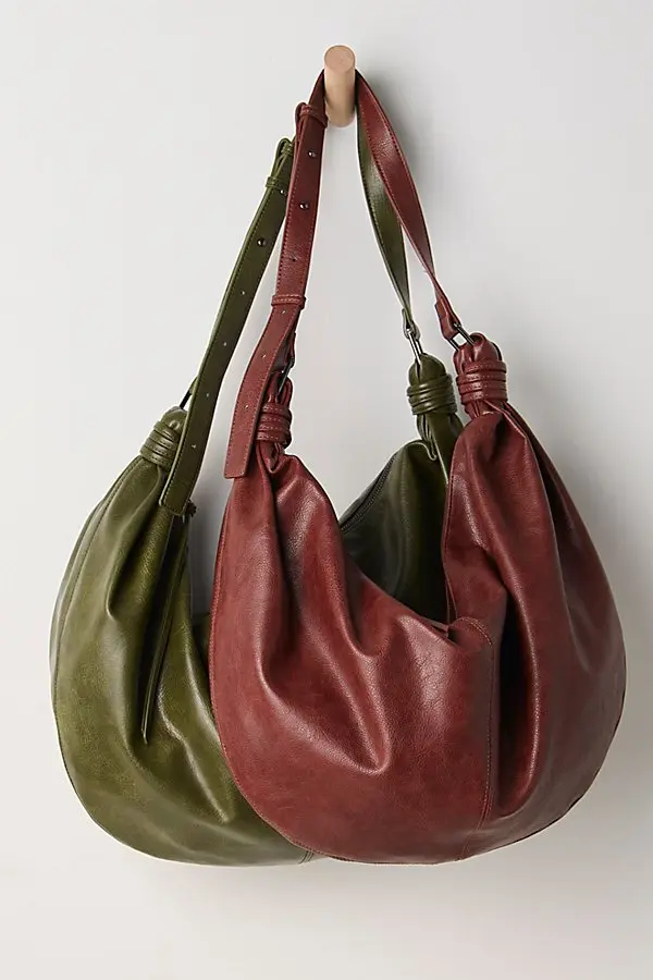 Free People Vegan Slouch Shoulder Bag - Espresso
