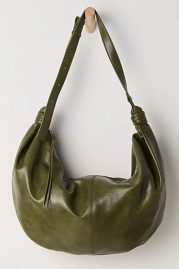 Free People Vegan Slouch Shoulder Bag - Green