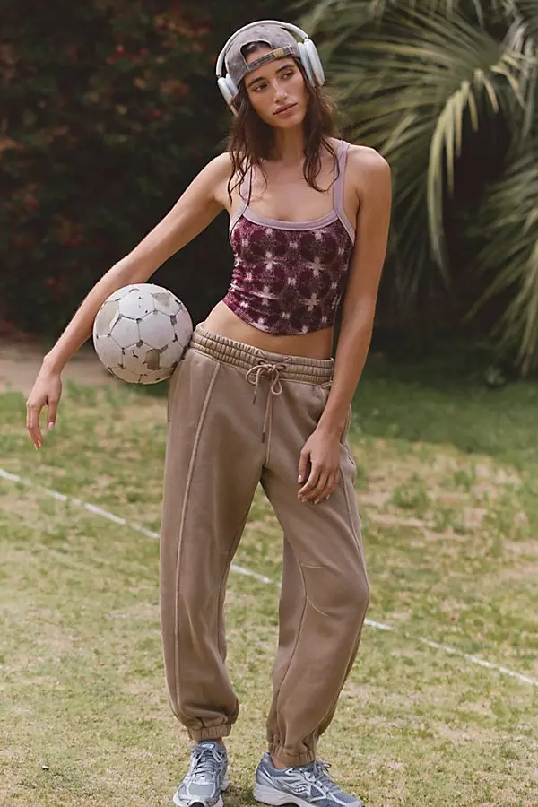 Free People Sprint To Finish Jogger Pants - Hickory