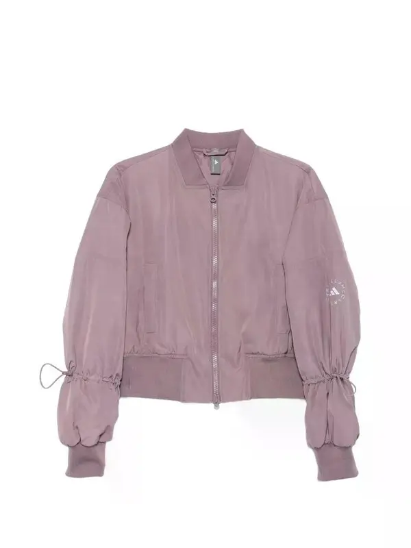 Adidas By Stella McCartney Zip-fastening Ruched-sleeve Jacket