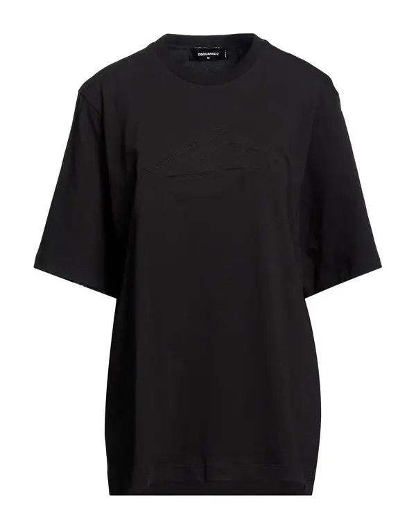 Dsquared2 Cotton T-shirt With Logo Detail - Black