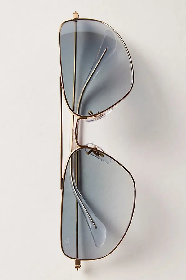 Ray-ban Aviator Sunglasses - Gold/blue