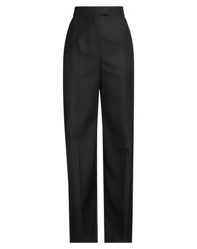 Alexander McQueen Wide-leg Pinstriped Wool Pants - Black