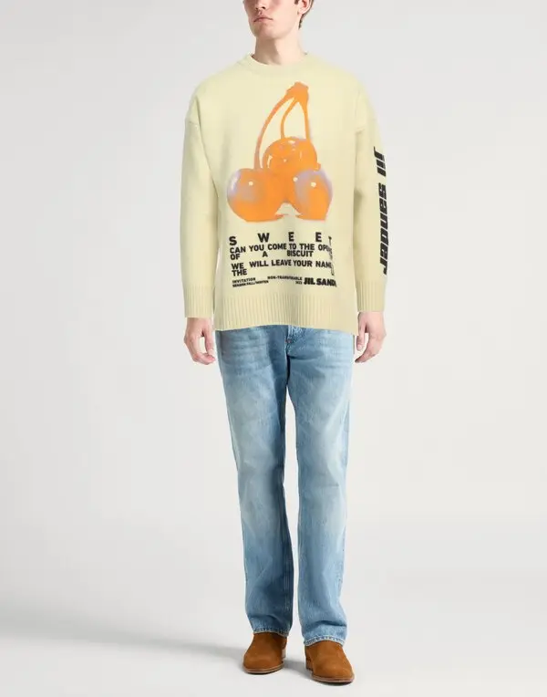 JIL SANDER Light Wool Sweater - Green