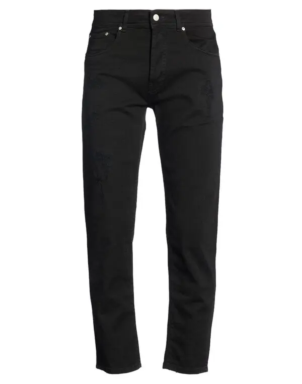 LIU •JO MAN Tapered Jeans With Five Pockets - Black