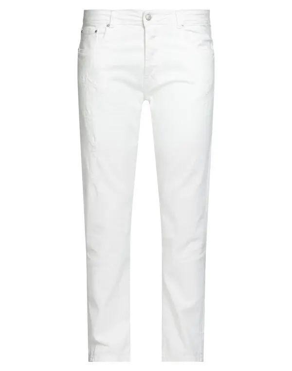 LIU •JO MAN Liu Jo Tapered Jeans In Cotton With Distressed Detailing