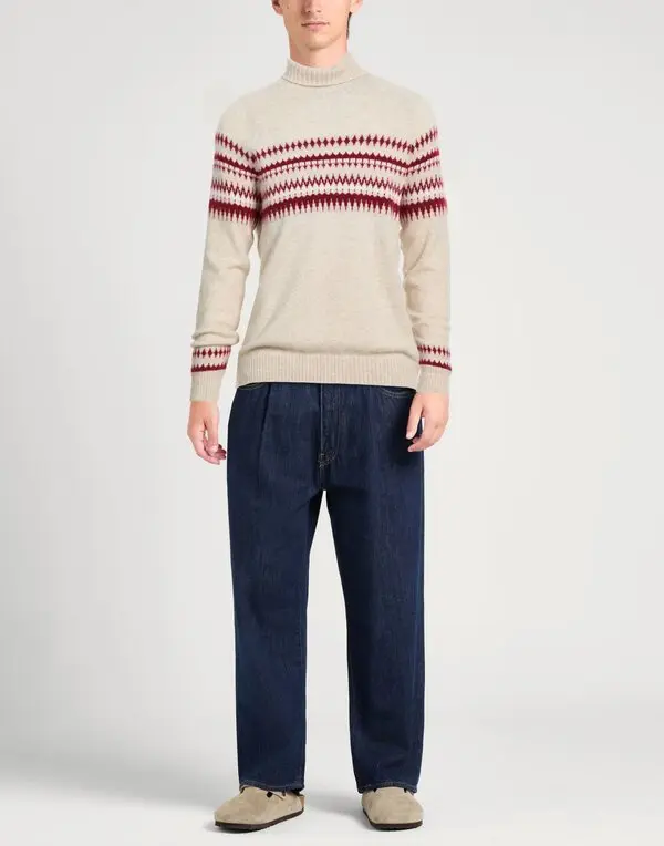 Eleventy Cashmere, Silk, And Polyester Blend Turtleneck Sweater