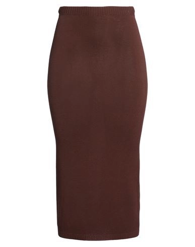 KONTATTO Midi Knitted Pencil Skirt - Brown