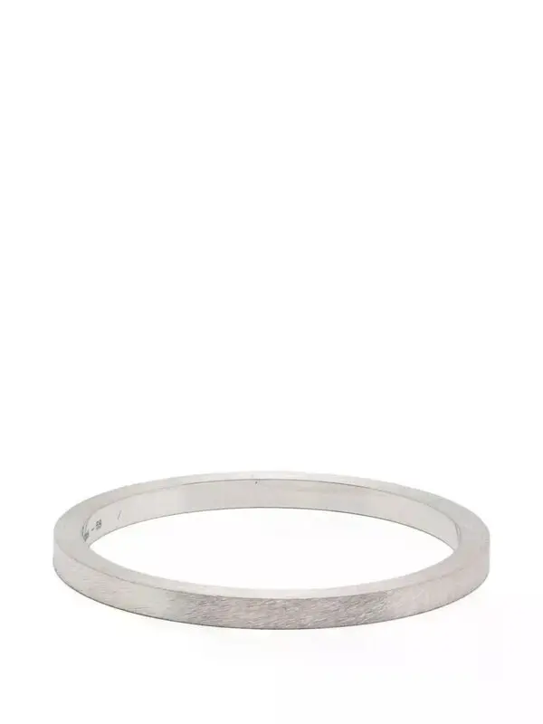 Le Gramme 18k White Gold 2g Ribbon Ring - Silver