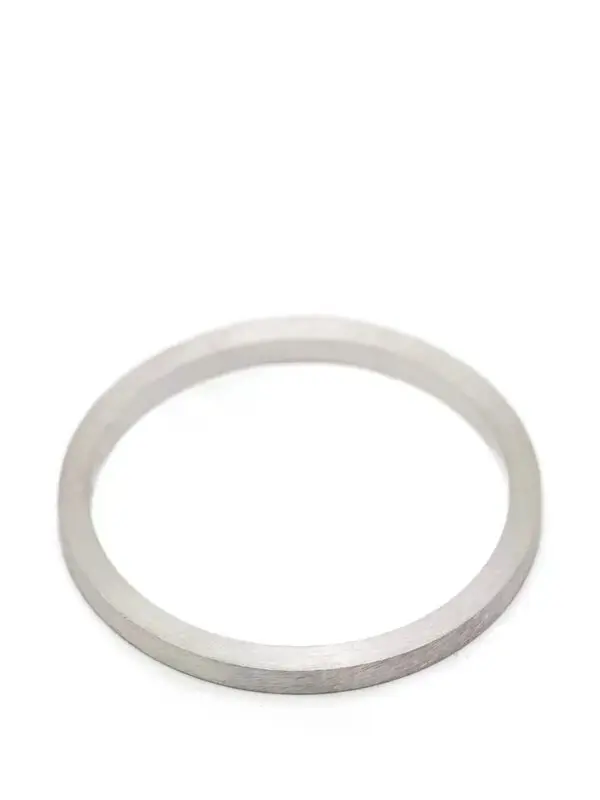 Le Gramme 18k White Gold 2g Ribbon Ring - Silver