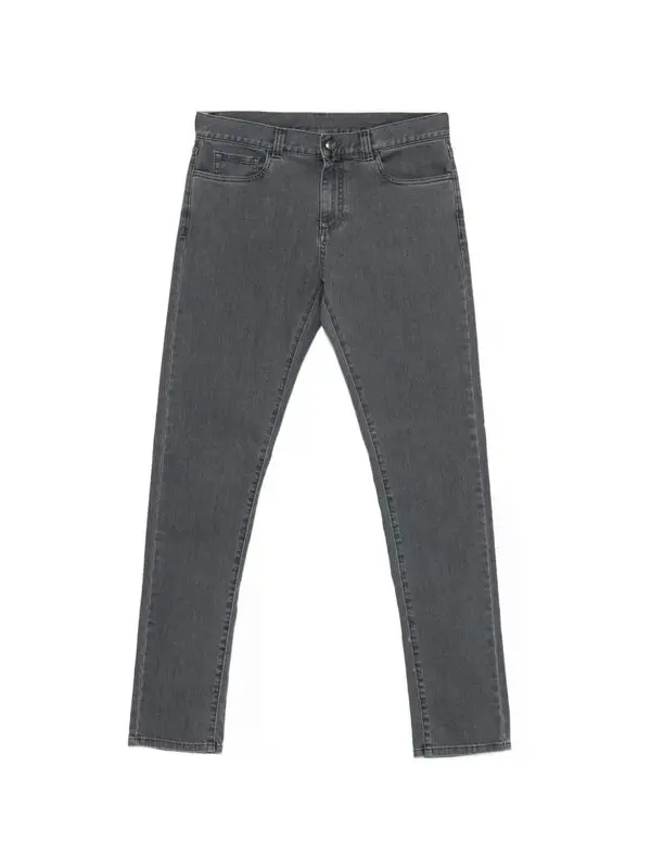 Canali Logo-patch Jeans