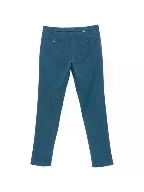 Canali Straight-leg Chino Trousers - Blue