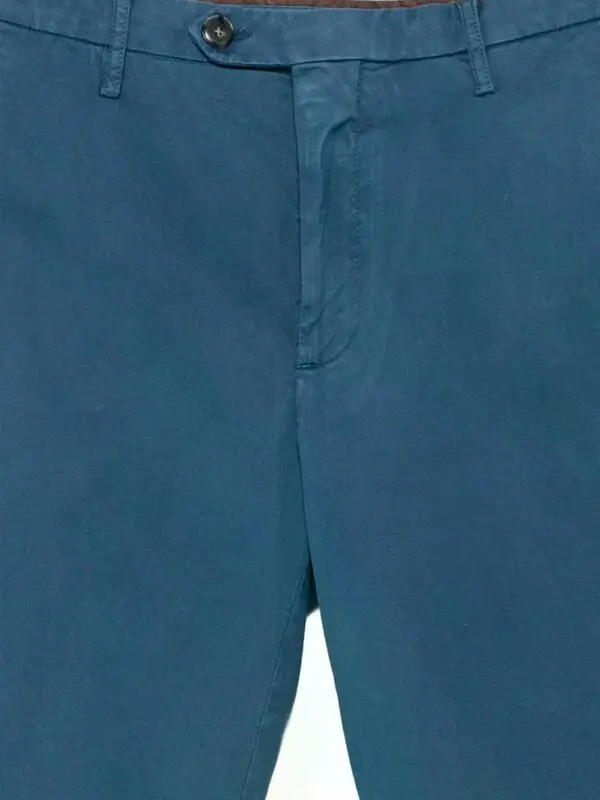 Canali Straight-leg Chino Trousers - Blue