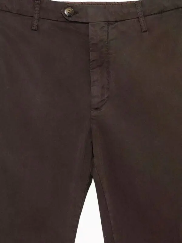 Canali Straight-leg Trousers - Brown