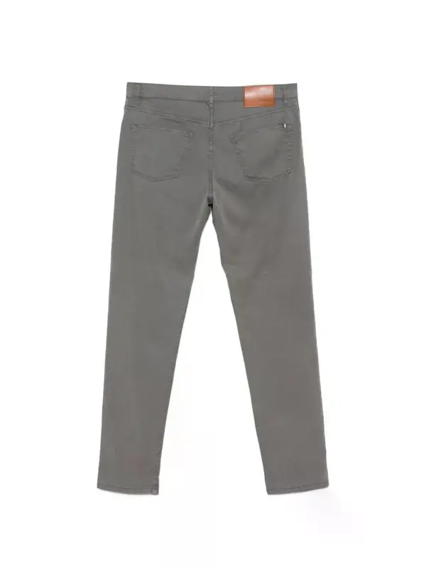 Canali Logo-patch Five-pocket Trousers