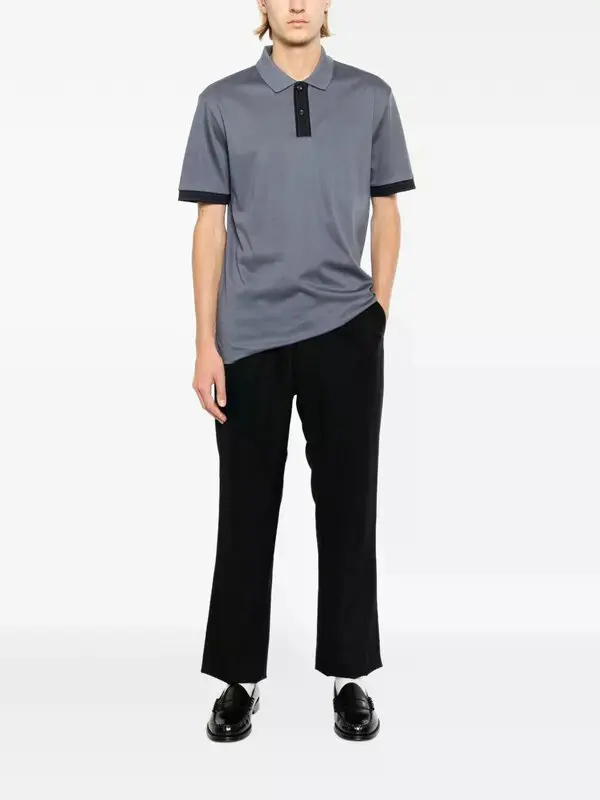BOSS Striped-trim Polo Shirt