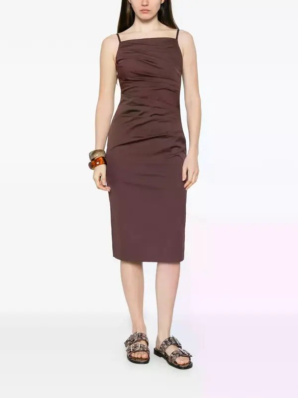 Marella Ciocca Ruched Midi Dress