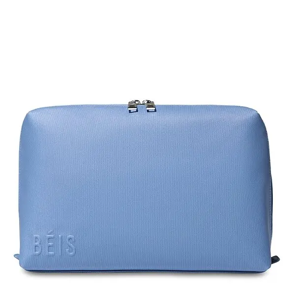 BEIS The Large Cosmetic Pouch - Dusty Blue