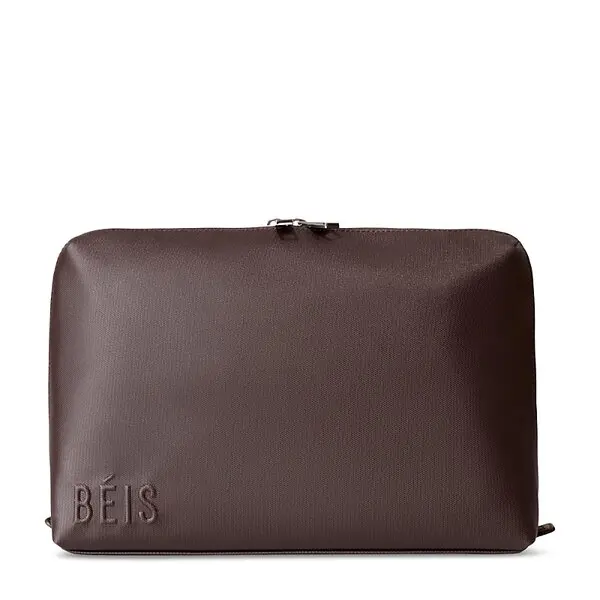 BEIS The Large Cosmetic Pouch - Espresso