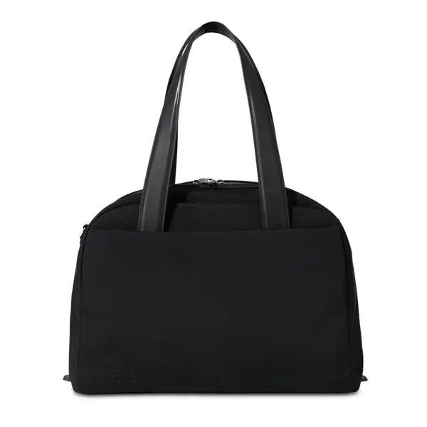BEIS The Leather Trim Duffle - Black