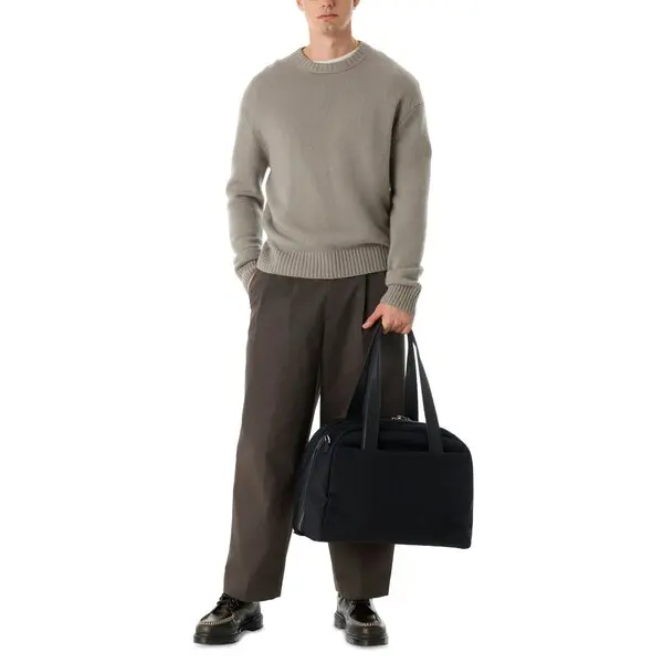 BEIS The Leather Trim Duffle - Black