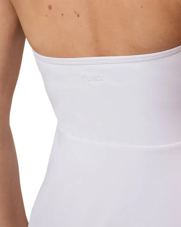 Vuori Tiebreak Halter Dress - White