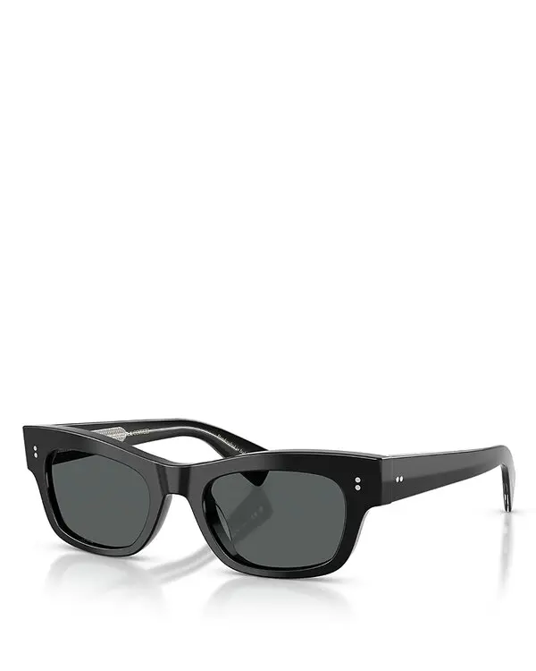 Oliver Spencer Sonia Pillow Sunglasses, 51mm - Black