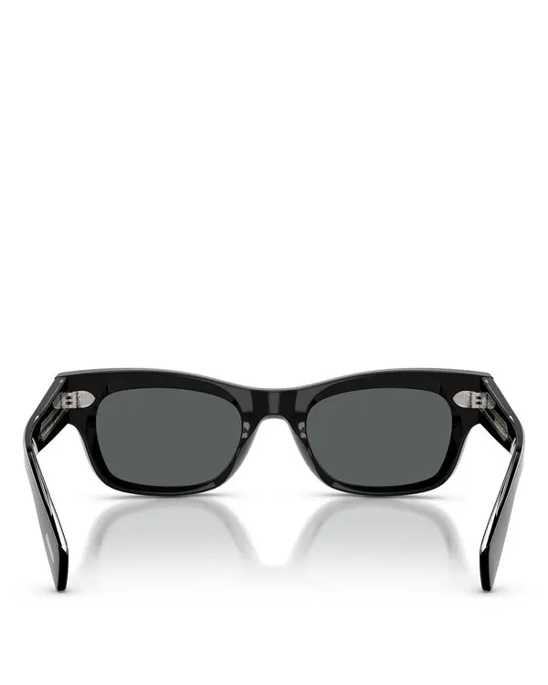 Oliver Spencer Sonia Pillow Sunglasses, 51mm - Black