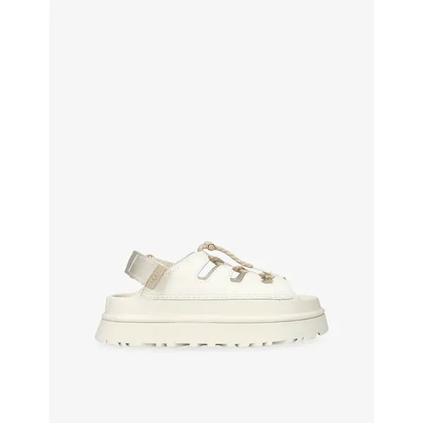 UGG Goldenglow Toggle Coated-leather Sandals - Bone