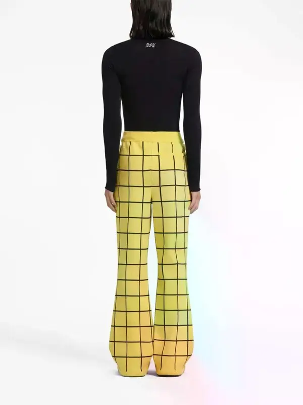 Marni Checked Flared Trousers
