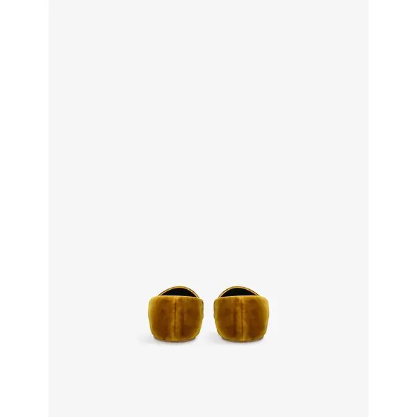 THE ROW Ponti Velvet Slippers - Tan