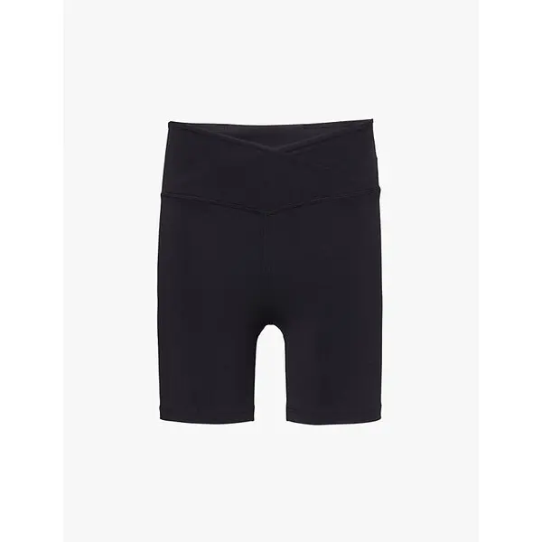 TALA Dayflex Wrap Stretch-woven Cycling Shorts - Shadow Black