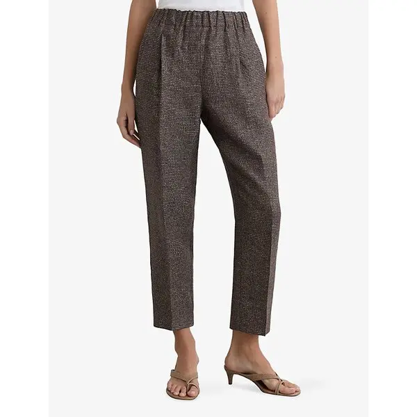 REISS Lourdes Cropped Trousers