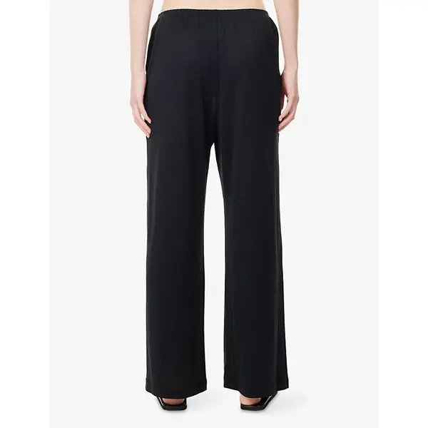 TOTEME Elasticated Straight-leg Cotton And Silk Trousers