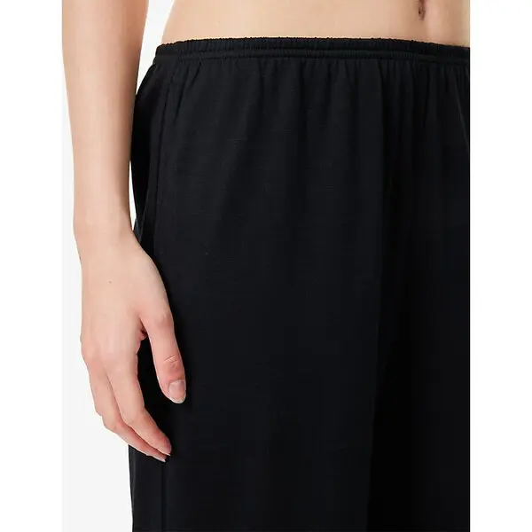 TOTEME Elasticated Straight-leg Cotton And Silk Trousers