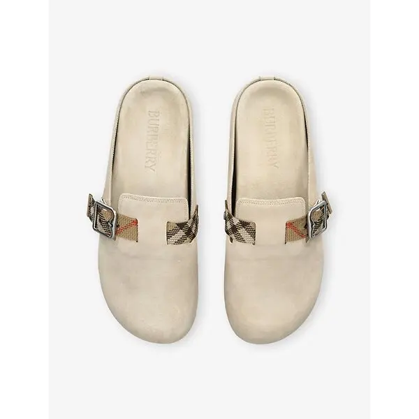 Burberry Urchin Suede Clogs