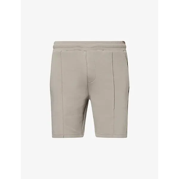 ARNE Essential Luxe Drawstring Stretch-cotton Blend Shorts - Stone