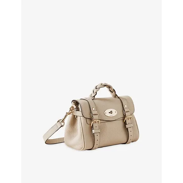 Mulberry Mini Alexa Leather Satchel - Chalk