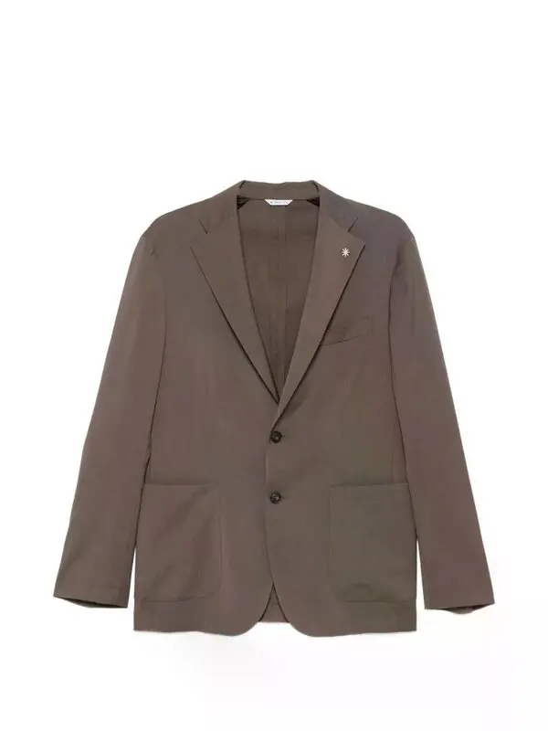MANUEL RITZ Nuvola Notch-lapel Jacket - Neutrals