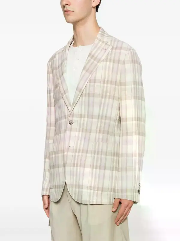 MANUEL RITZ Nuvola Check-pattern Jacket