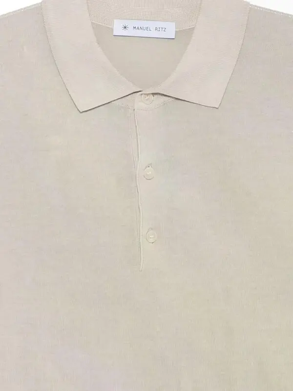 MANUEL RITZ Fine-knit Polo Shirt
