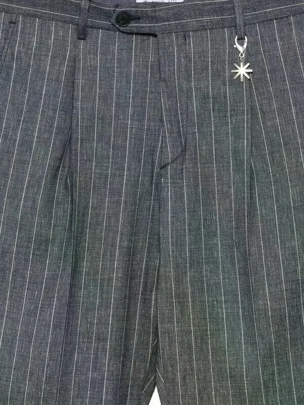 MANUEL RITZ Pinstripe Pleated Trousers