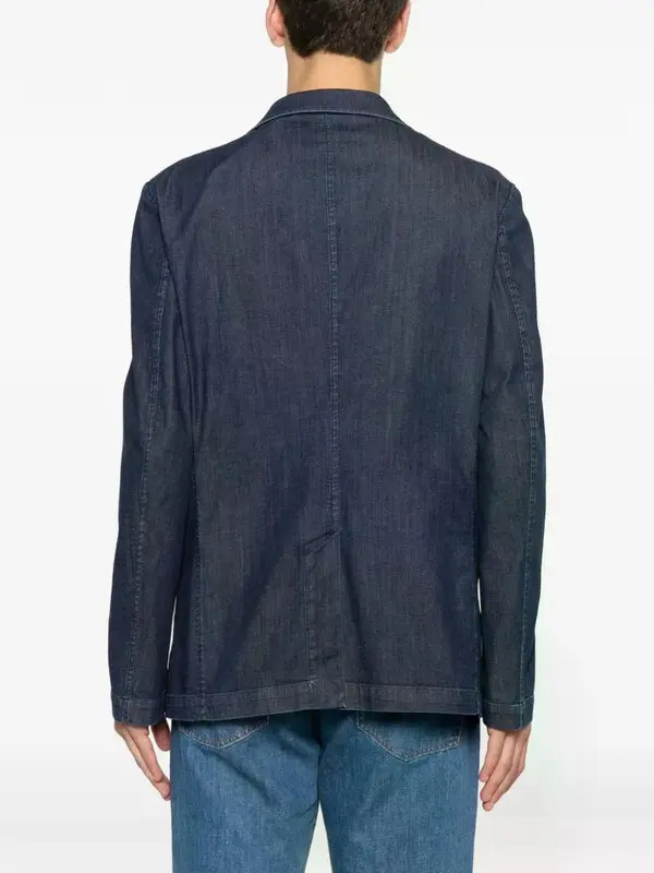MANUEL RITZ Notched-lapels Denim Jacket