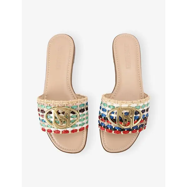 Steve Madden Kora Raffia Flat Sandals
