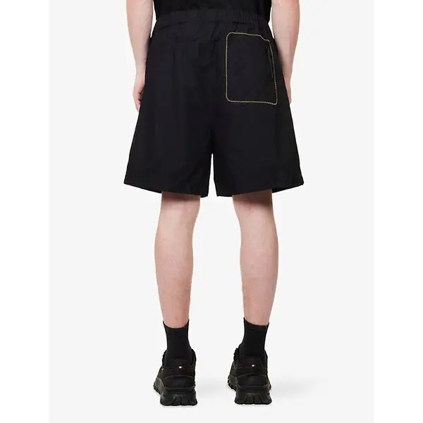 Moncler Contrast-stitch Cotton Shorts