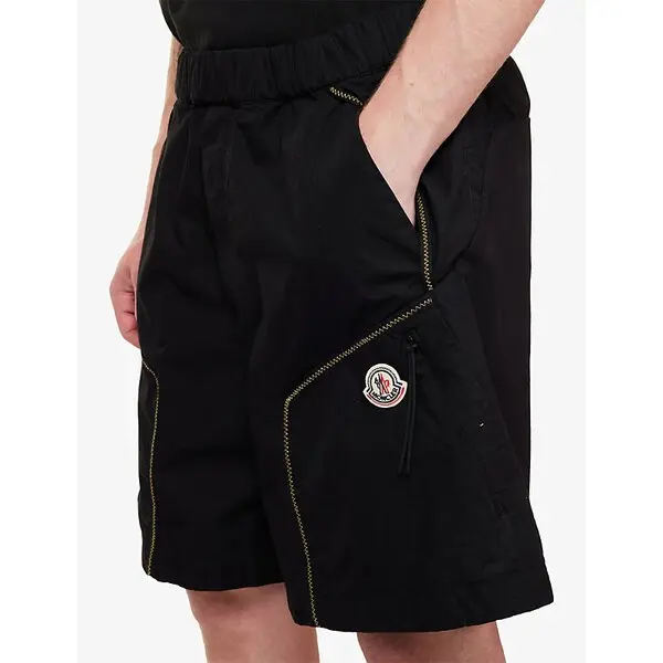 Moncler Contrast-stitch Cotton Shorts
