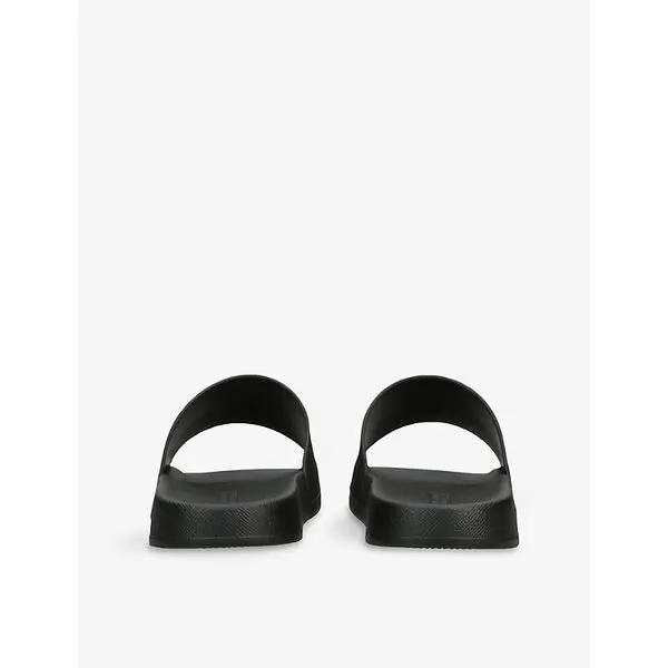 Burberry Furley Rubber Slides - Black