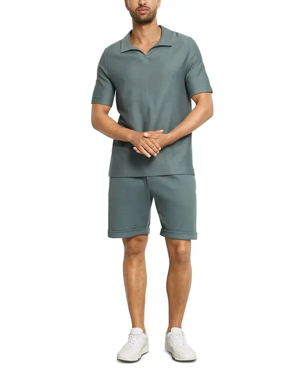Hanro Travelwear Cotton Short Sleeve Collared Shirt - Studio Grey
