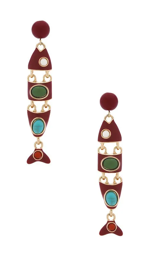 PETIT MOMENTS Gwenna Earrings - Red