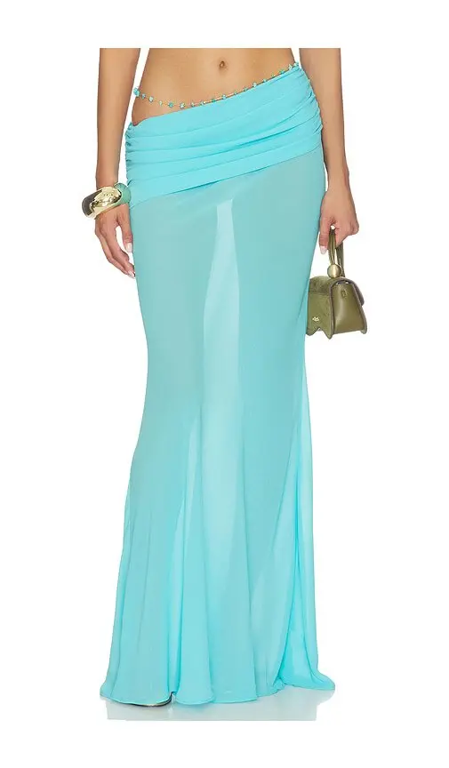 Nbd Kalika Maxi Skirt - Blue